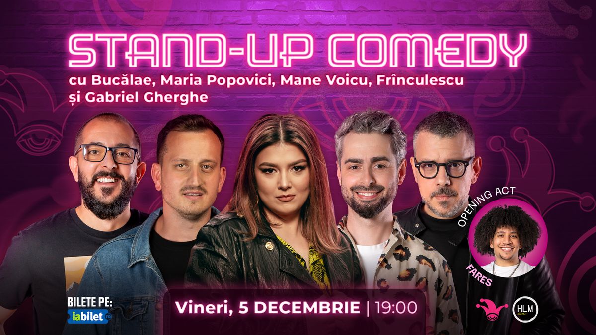 Bilete The Fool: Stand-up comedy cu Bucălae, Maria Popovici, Mane Voicu ...
