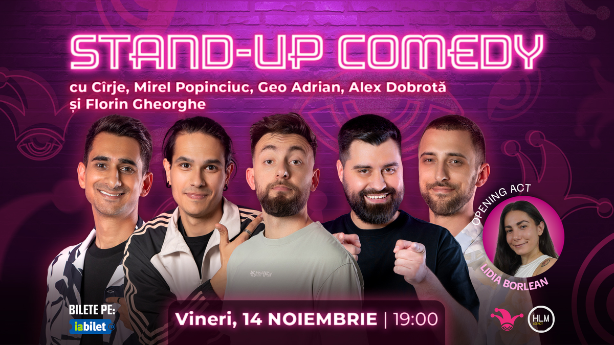 Bilete The Fool: Stand-up comedy cu Cîrje, Florin Gheorghe, Mirel ...
