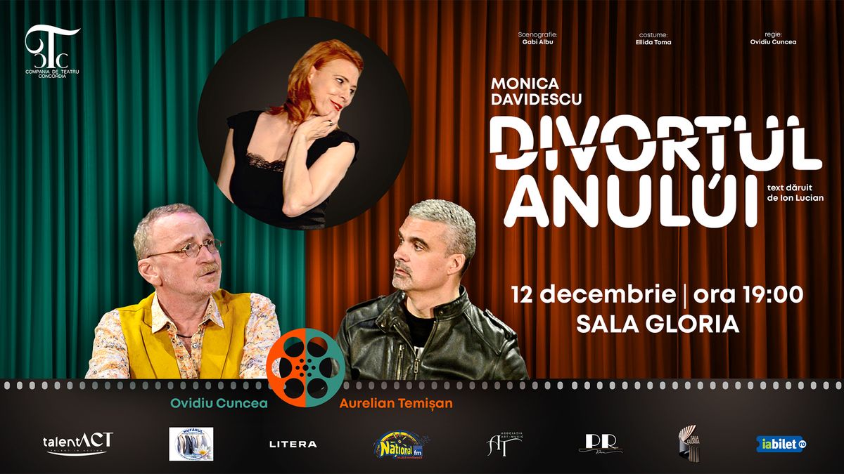 Bilete Divortul anului - 12 dec '25, ora 19:00 - Sala Gloria - iaBilet.ro