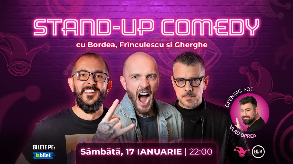 Bilete The Fool: Stand-up comedy cu Bordea, Frînculescu și Gherghe - 17 ...