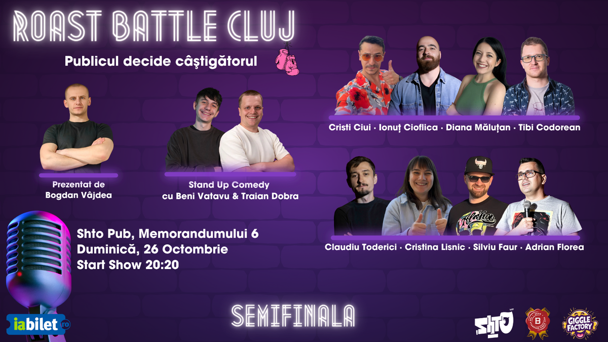 Bilete Cluj-Napoca: Roast Battle - Stand-up Comedy Show - Semifinala ...