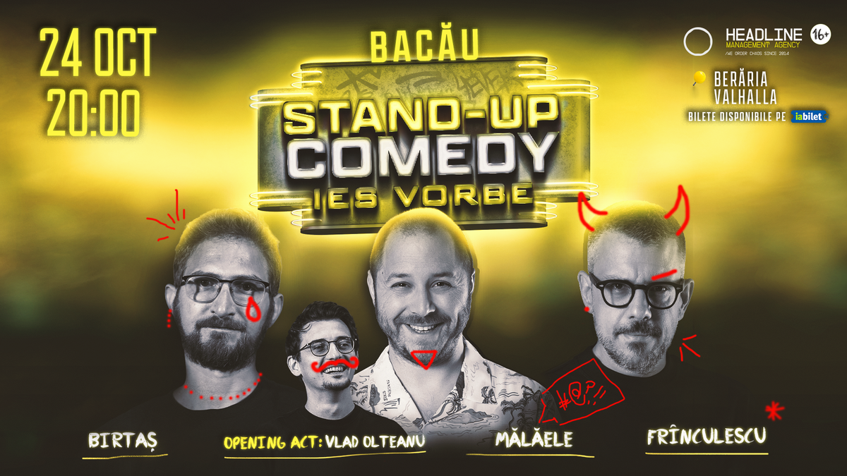 Bilete Bacău: Stand-Up Comedy cu Dan Frînculescu, Bogdan Mălăele și Dan ...