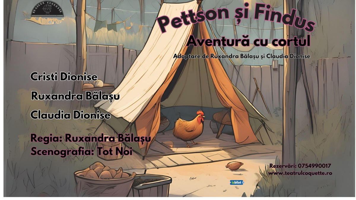 Bilete Pettson și Findus - Aventură cu cortul - 19 oct '25, ora 11:00 ...