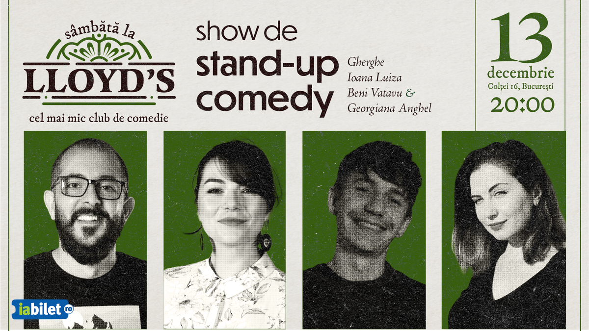 Bilete Stand-up comedy cu Gherghe, Ioana Luiza, Beni Vatavu și ...