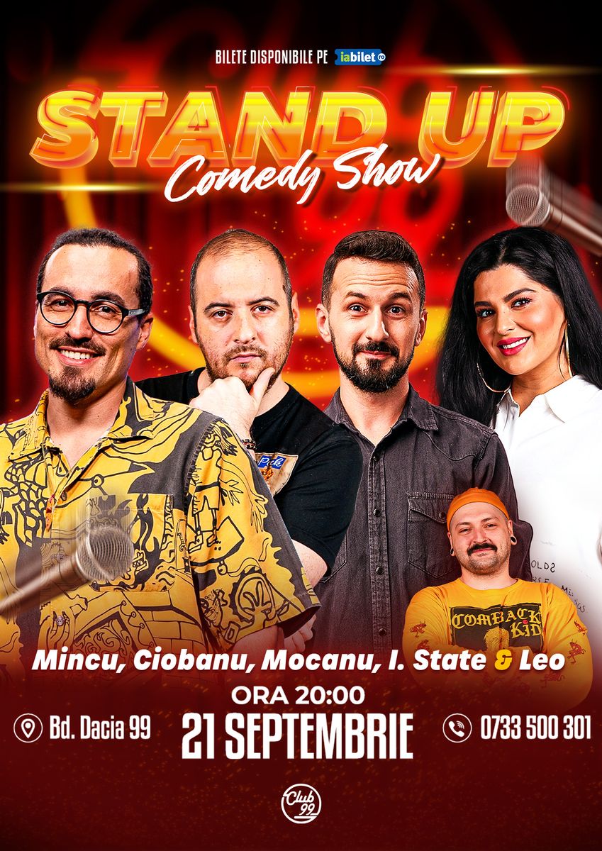 Bilete Stand-up Comedy cu Mincu, Andrei Ciobanu, Mocanu, Ioana State ...