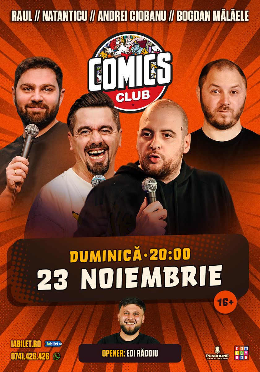 Bilete Stand-up cu Natanticu, Andrei Ciobanu, Raul Gheba, Bogdan ...
