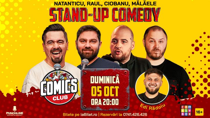 Bilete Stand-up cu Natanticu, Ciobanu, Anisia Gafton, Ioana Luiza și ...