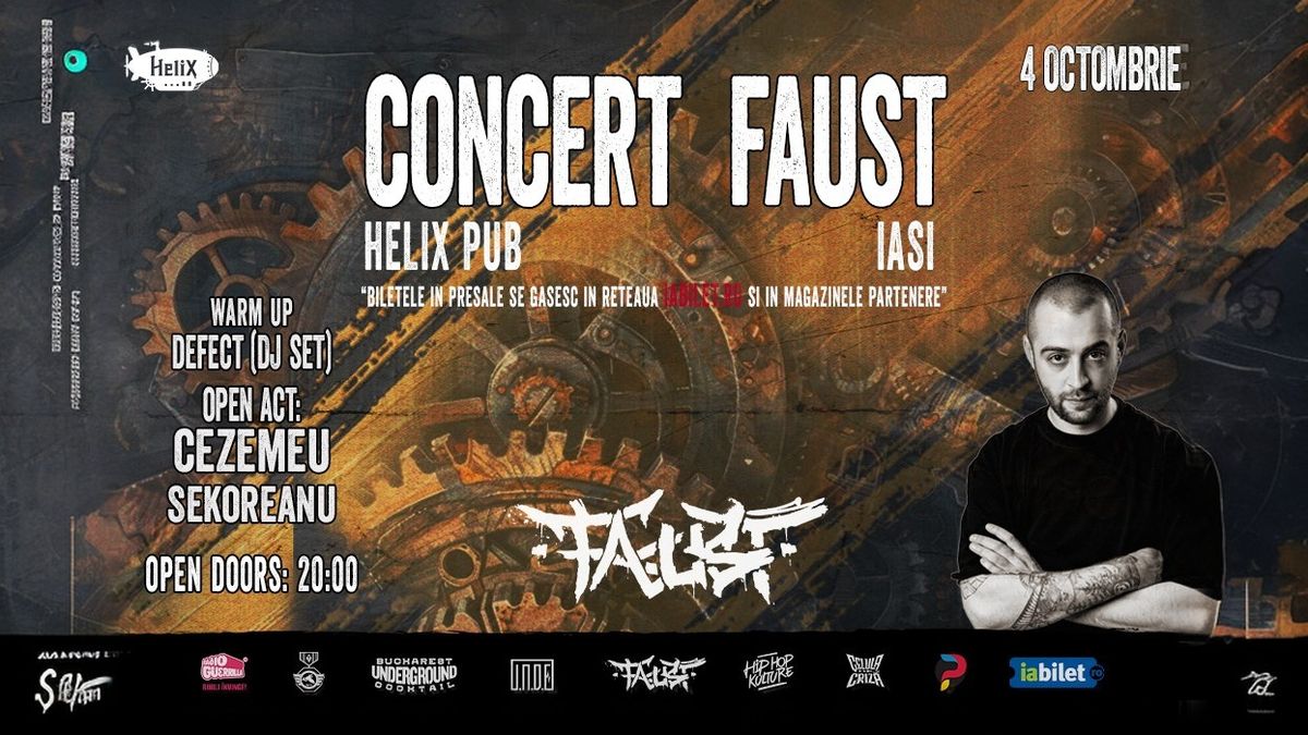 Bilete Iasi: Concert Faust - @Helix Pub - 4 oct '25, ora 21:00 - Helix ...