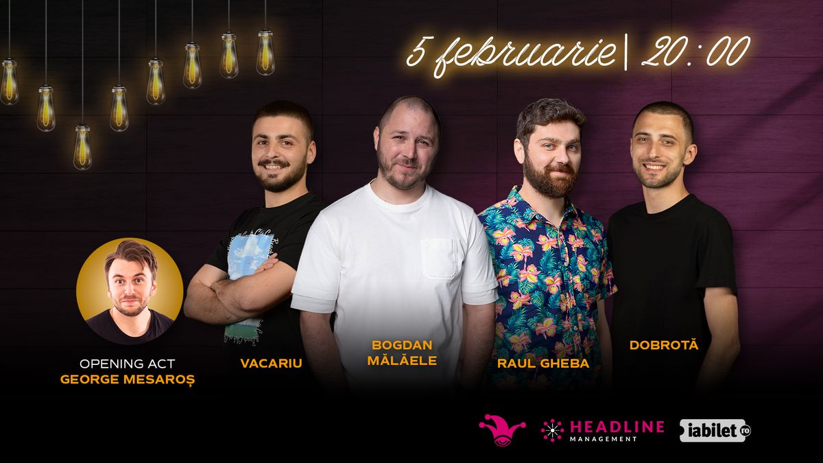 Bilete The Fool: Stand-up comedy cu Raul Gheba, Bogdan Mălăele, Edi ...