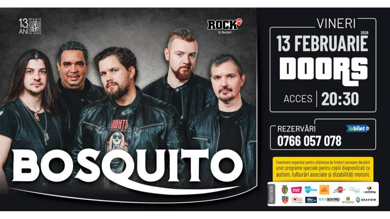 Bilete Constanta: Concert Caritabil Bosquito - 13 feb, ora 20:30 - Club ...