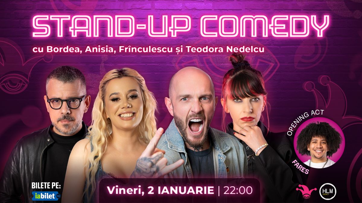 Bilete The Fool: Stand-up comedy cu Bordea, Anisia, Frînculescu și ...