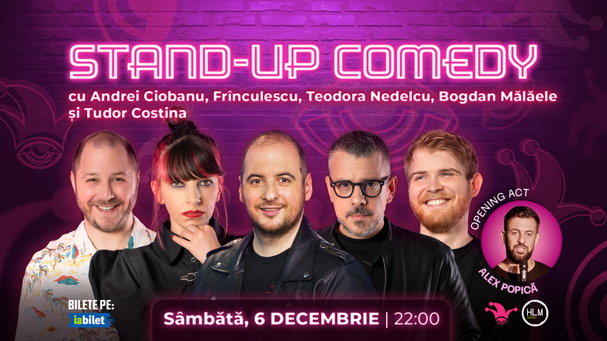 Bilete The Fool: Stand-up comedy cu Andrei Ciobanu, Frînculescu, Bogdan ...