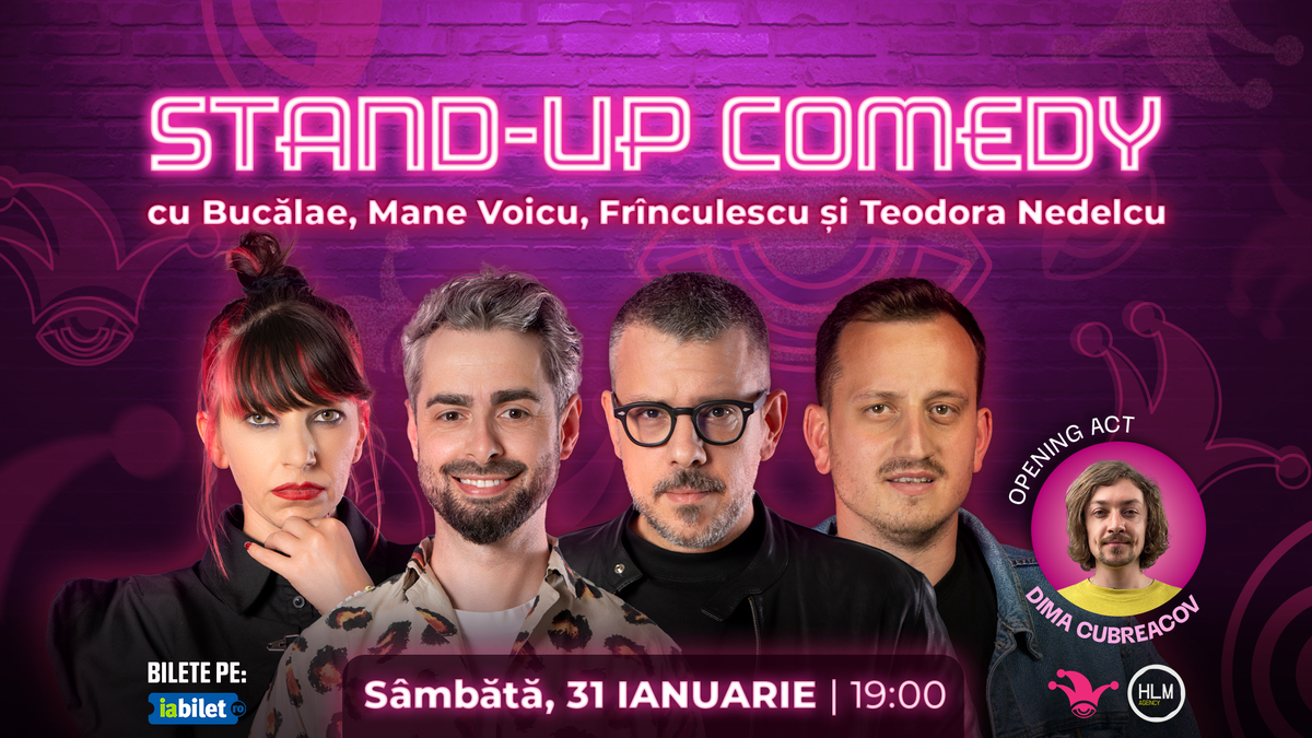 Bilete The Fool: Stand-up comedy cu Bucălae, Mane Voicu, Frînculescu și ...