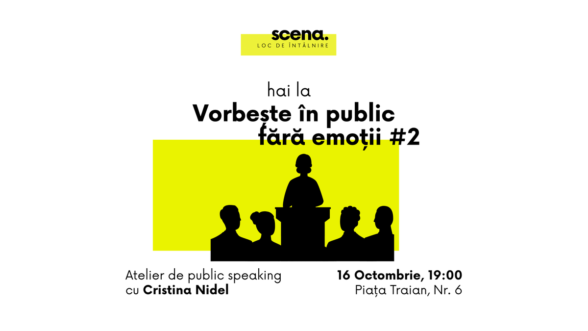 Bilete Timisoara: Vorbește în public fără emoții #2 cu Cristina Nidel ...