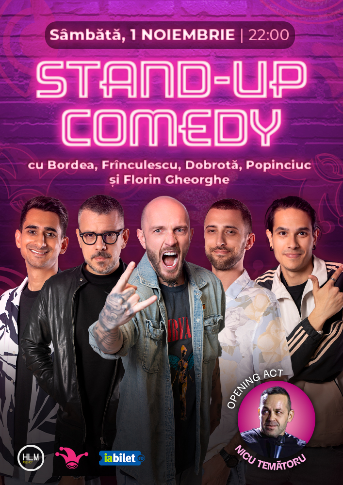 Bilete The Fool: Stand-up comedy cu Bordea, Frînculescu, Dobrotă ...