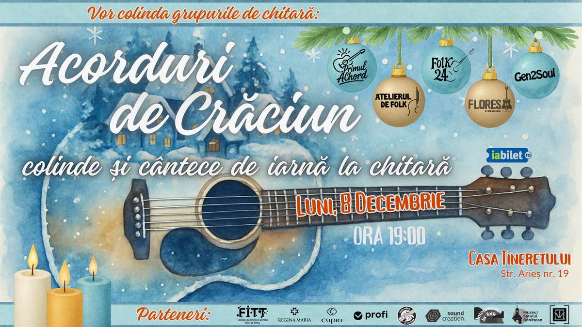Bilete Timisoara: Acorduri de Crăciun – concert de colinde și cântece ...